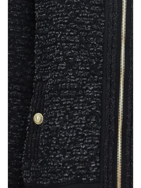 Balmain Zip Jacket With Sequin Details