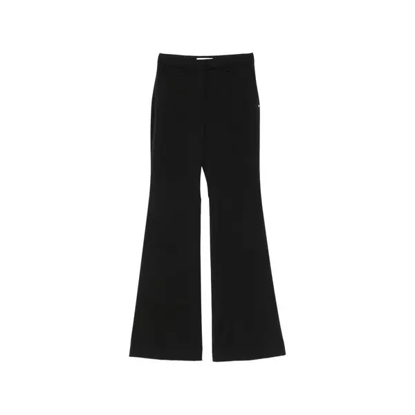 Sportmax Trousers Flared Trousers - Black