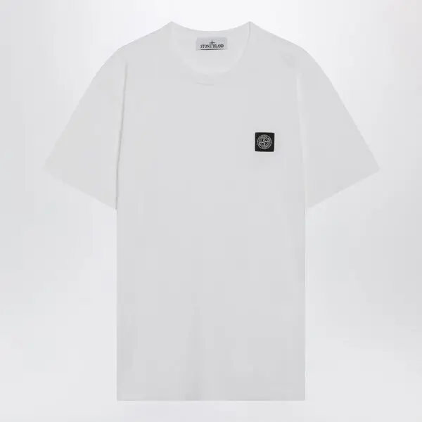 Stone Island Slim-fit Cotton T-shirt - White