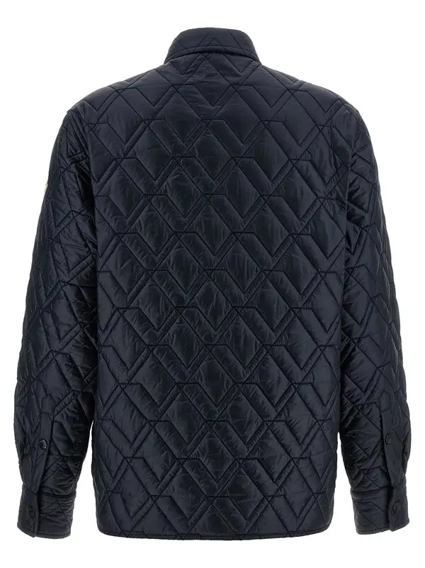 Moncler Quilted Overshirt - Blue
