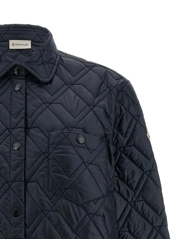Moncler Quilted Overshirt - Blue