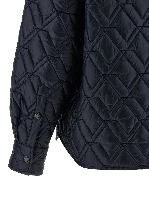 Moncler Quilted Overshirt - Blue