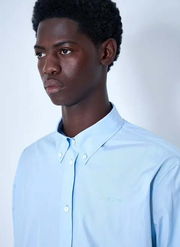 Miu Miu Cotton Poplin Button-down Shirt
