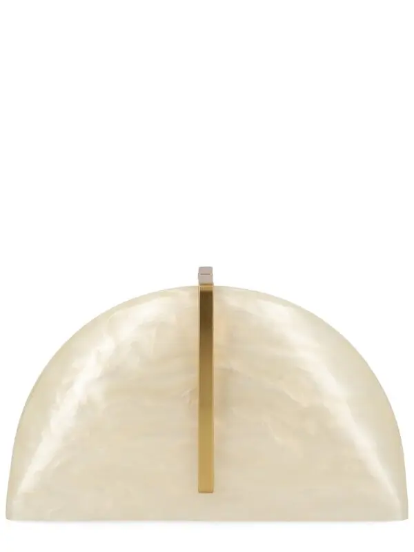 Cult Gaia Laguna Acrylic Clutch - Cream