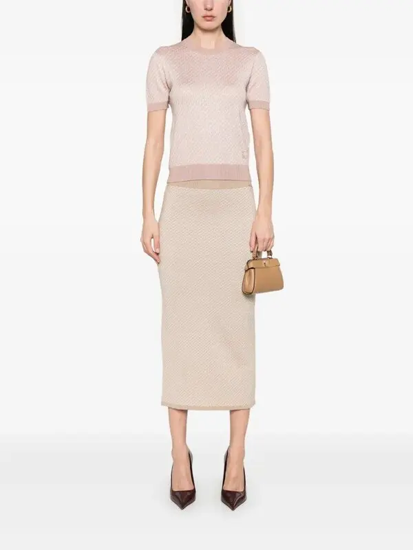 Fendi Micro Ff Skirt - Multicolor