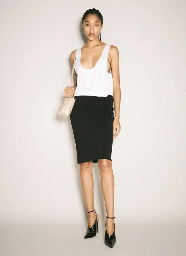 Saint Laurent Cut-out Skirt