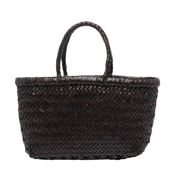 Dragon Diffusion Mini Flat Gora Handbag - Brown
