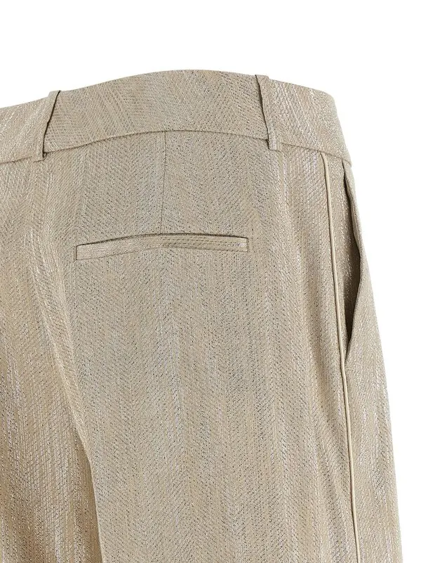 Peserico Lamé Thread Trousers