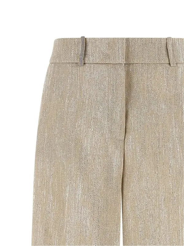 Peserico Lamé Thread Trousers