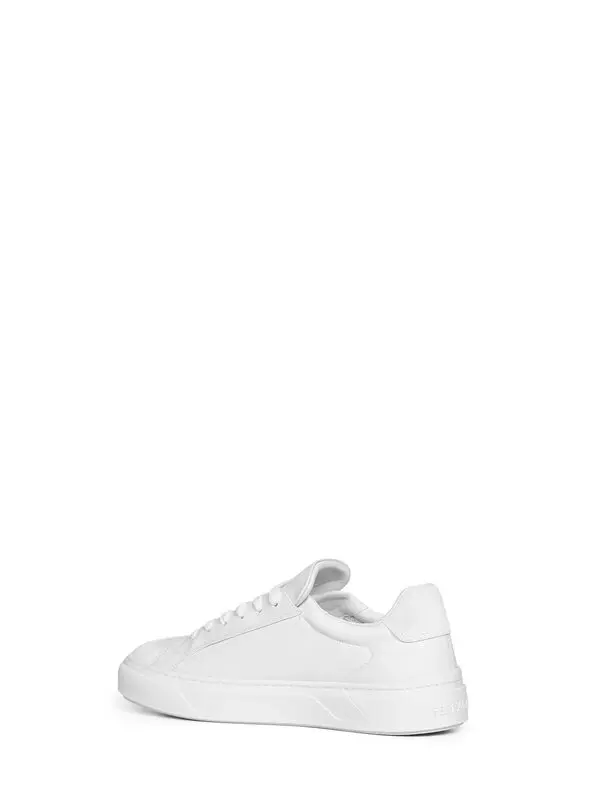 FERRAGAMO White Leather Gancini Sneakers - Multicolor