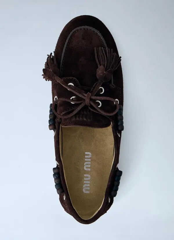 Miu Miu Suede Loafers - Multicolor