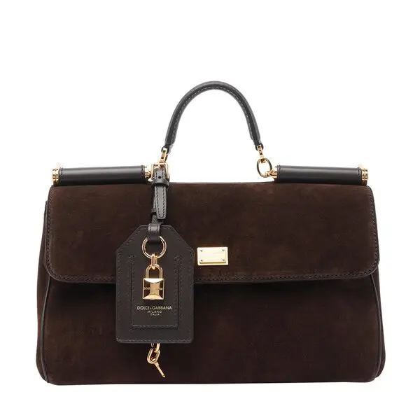 Dolce & Gabbana Suede Handbag - Brown