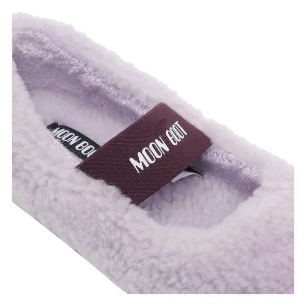Moon Boot Shearling Flat Ballets - Purple