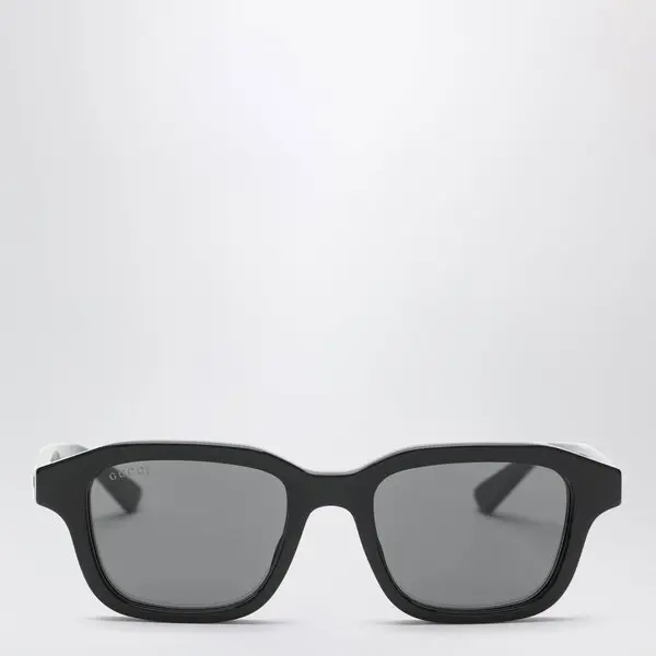 Gucci Blue Acetate Rectangular Sunglasses