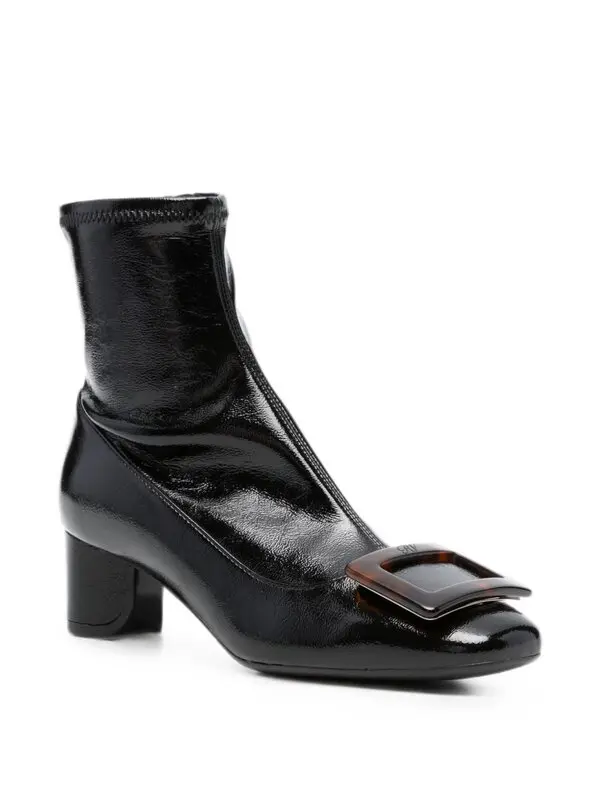 ROGER VIVIER Roundy Turtle Leather Boots