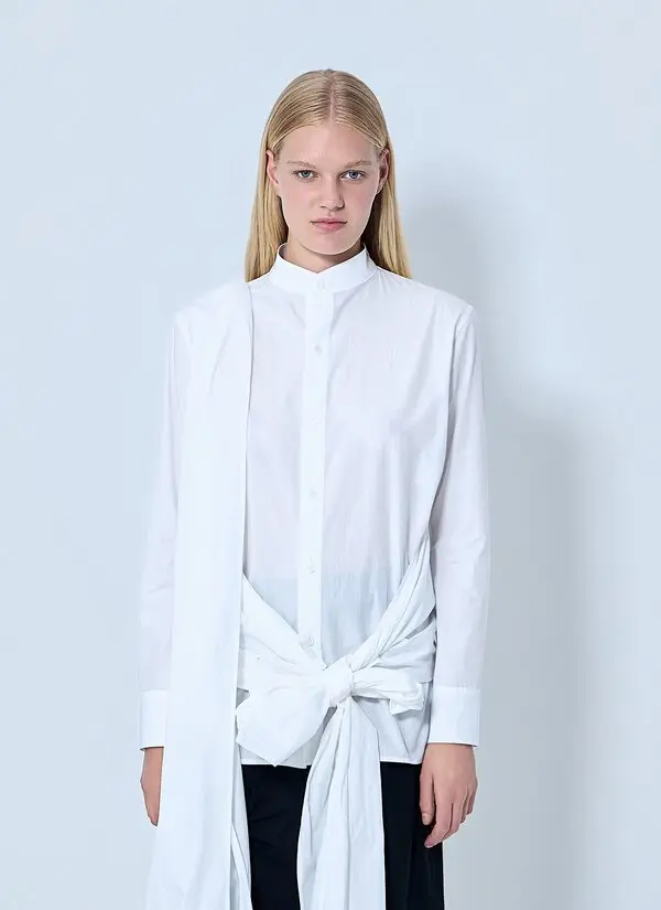 Yohji Yamamoto Draped Blouse - White
