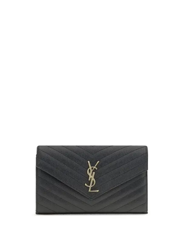 Saint Laurent Monogram Shoulder Bag - Black