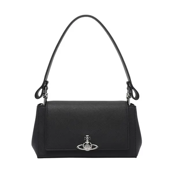 VIVIENNE WESTWOOD Medium Hazel Shoulder Bag - Black
