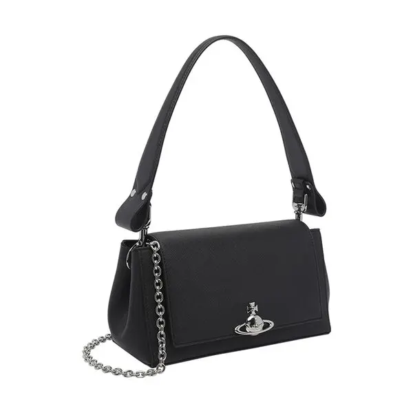 VIVIENNE WESTWOOD Medium Hazel Shoulder Bag - Black
