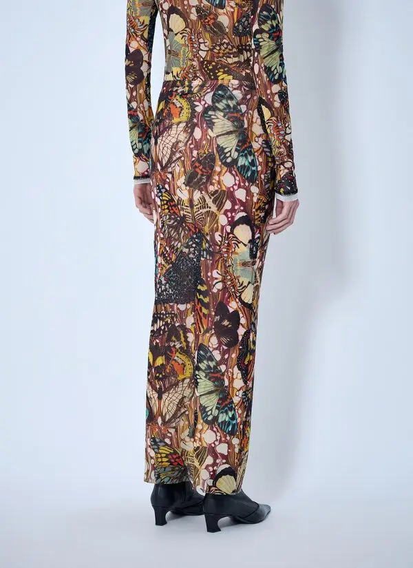 JEAN PAUL GAULTIER Re-edition Butterfly Skirt - Brown