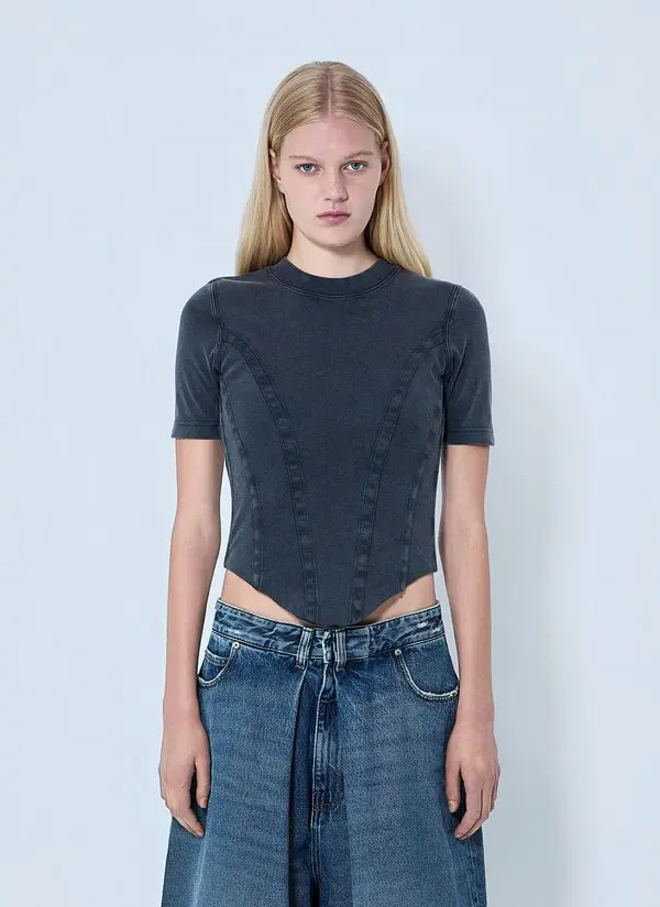 Balenciaga Cotton Jersey T-shirt - Blue