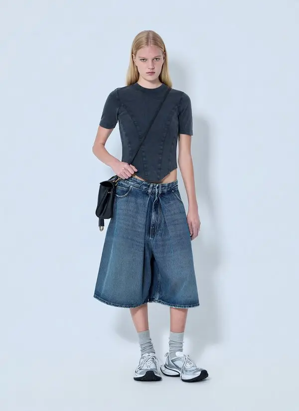 Balenciaga Cotton Jersey T-shirt - Blue