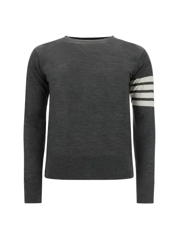 Thom Browne Virgin Wool Sweater - Gray