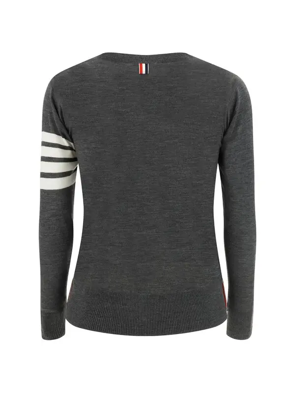Thom Browne Virgin Wool Sweater - Gray