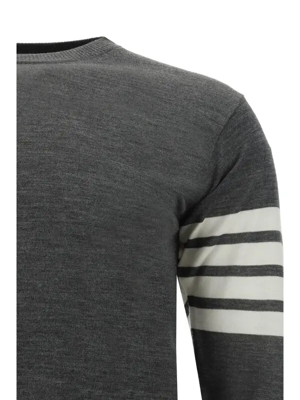 Thom Browne Virgin Wool Sweater - Gray