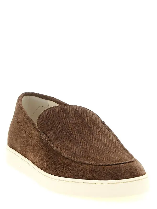 Brunello Cucinelli Suede Slip-on Sneakers - Brown