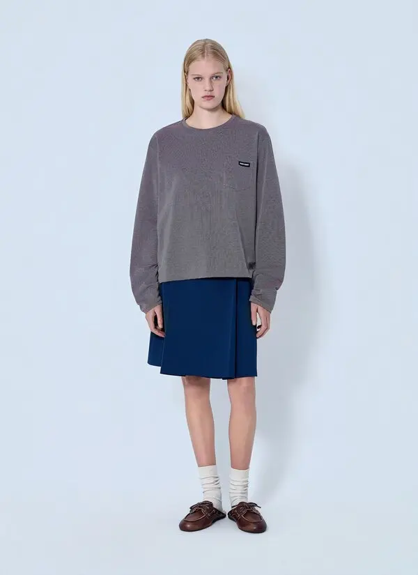 Miu Miu Jacquard Jersey T-shirt
