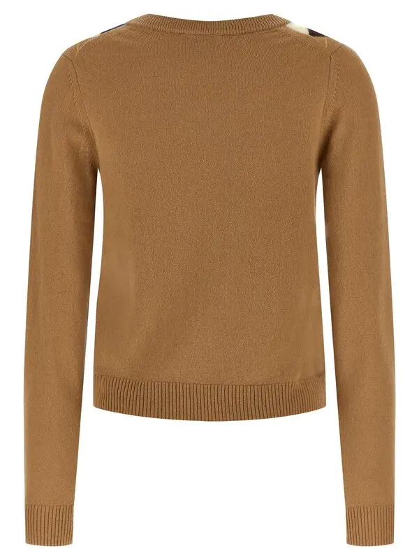 GANNI Cashmere Blend Cardigan - Cream
