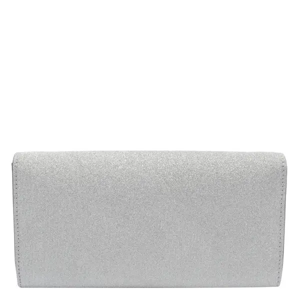 JIMMY CHOO Glittered Pochette - Silver