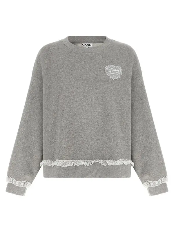GANNI Isoli Sweatshirt - Gray
