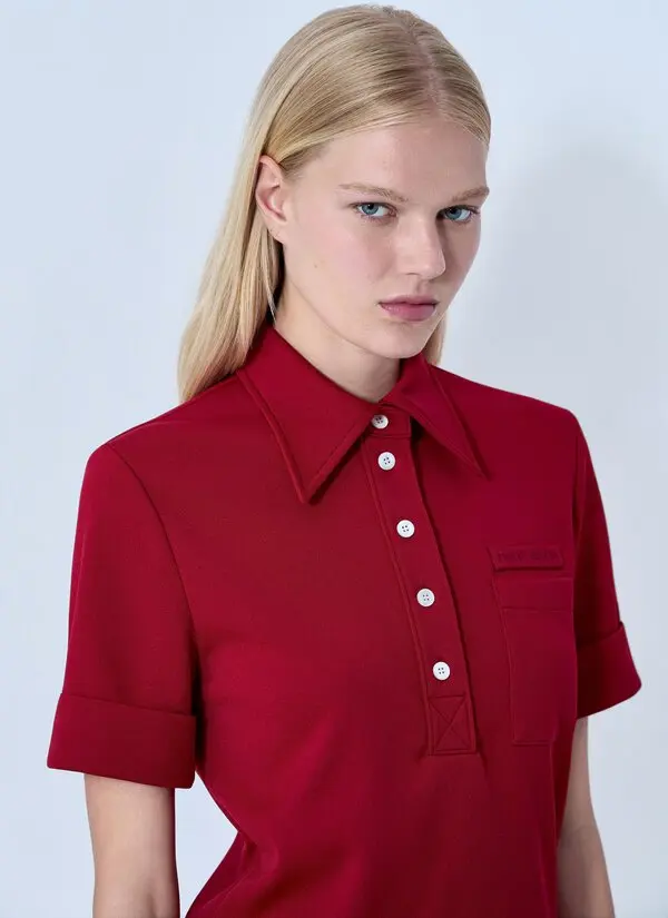Miu Miu Jersey Polo Shirt