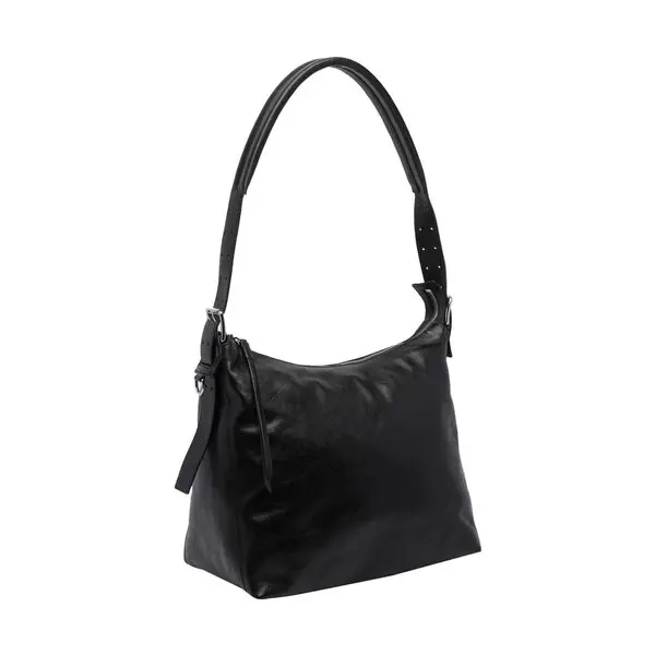 LEMAIRE Small Belted Hobo Bag - Brown