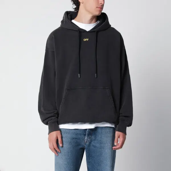 Off-White Washed Hoodie With Off Logo