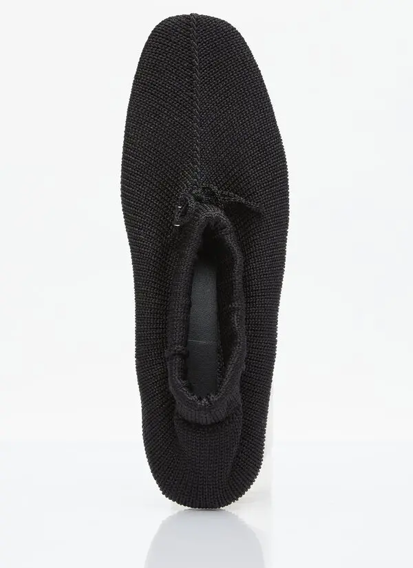 TOTEME The Knitted Ballerina Flats - Black