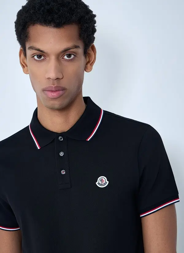 Moncler Logo Patch Polo Shirt
