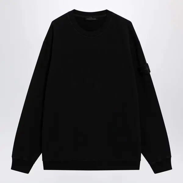 Stone Island Cotton Sweatshirt - Black