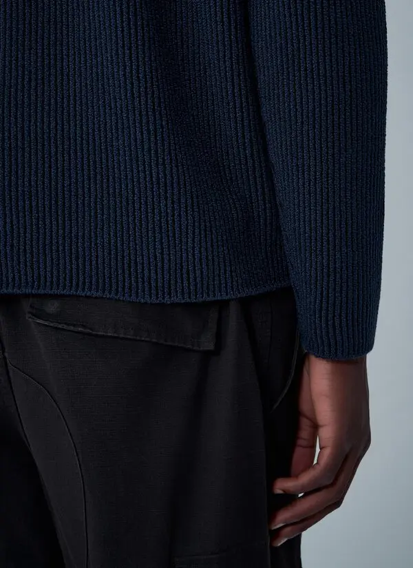 Stone Island Rib Logo Patch Sweater