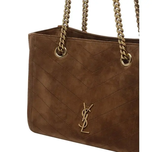Saint Laurent Niki Suede Shoulder Bag - Brown