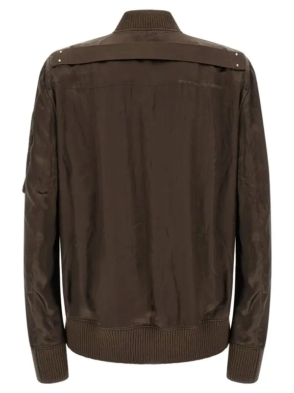 Rick Owens Classic Flight' Bomber Jacket - Brown