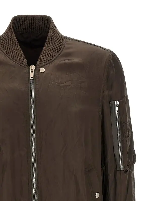 Rick Owens Classic Flight' Bomber Jacket - Brown