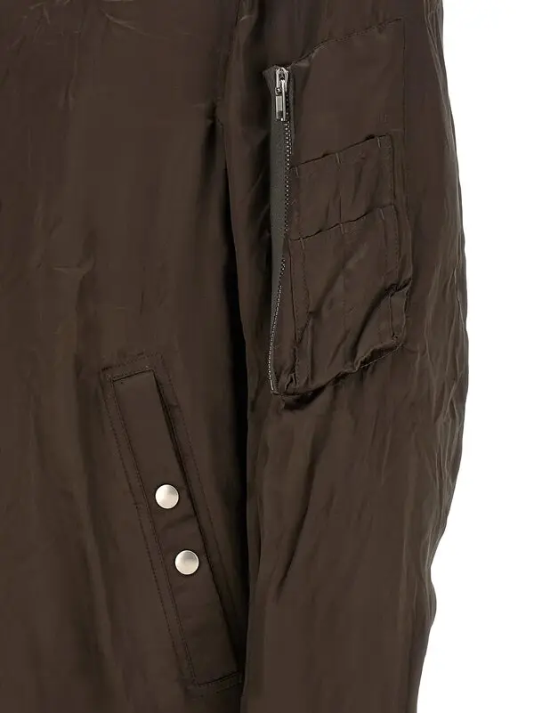 Rick Owens Classic Flight' Bomber Jacket - Brown