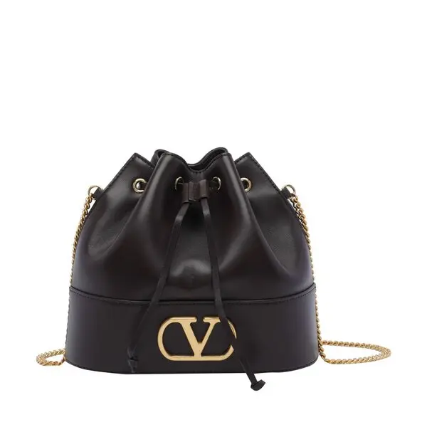 Valentino Garavani Vlogo Signature Bucket Bag - Brown