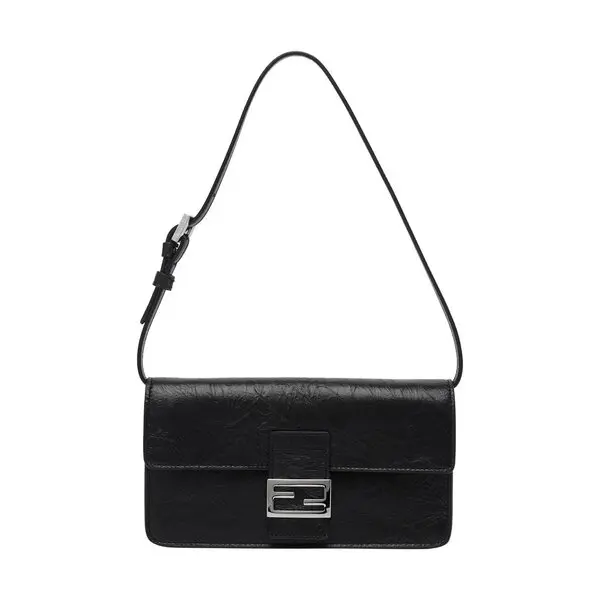 Fendi Tube Wallet On Chain - Black