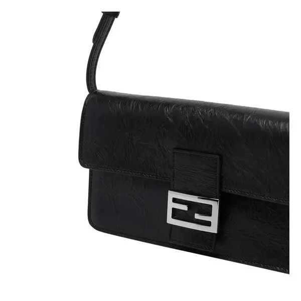 Fendi Tube Wallet On Chain - Black