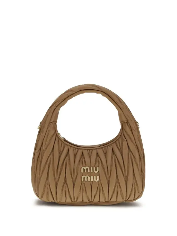 Miu Miu Wandler Hobo Handbag - Cream