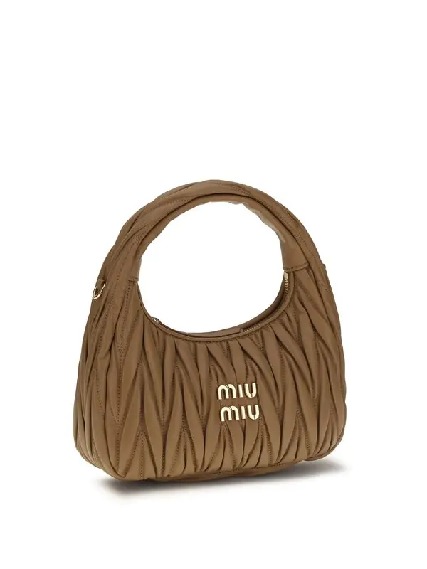 Miu Miu Wandler Hobo Handbag - Cream